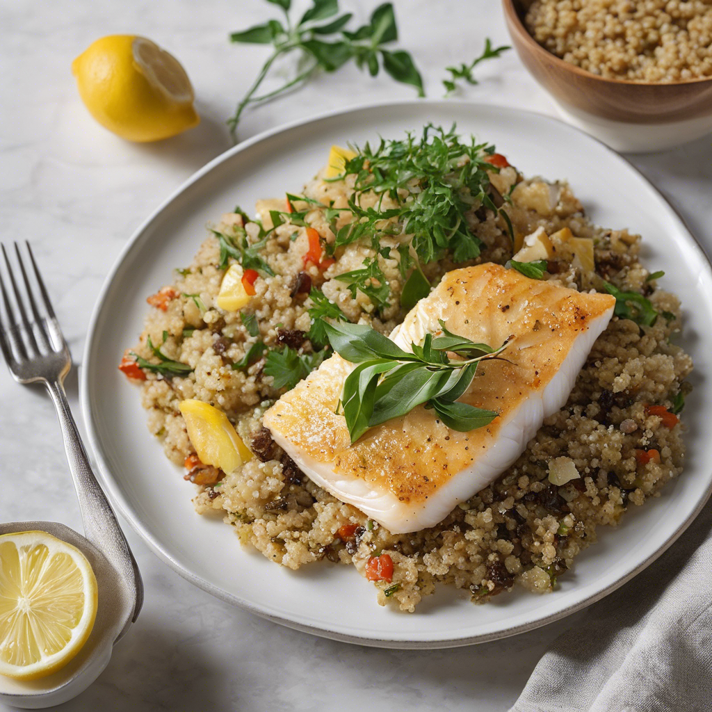 Baked Cod with Quinoa