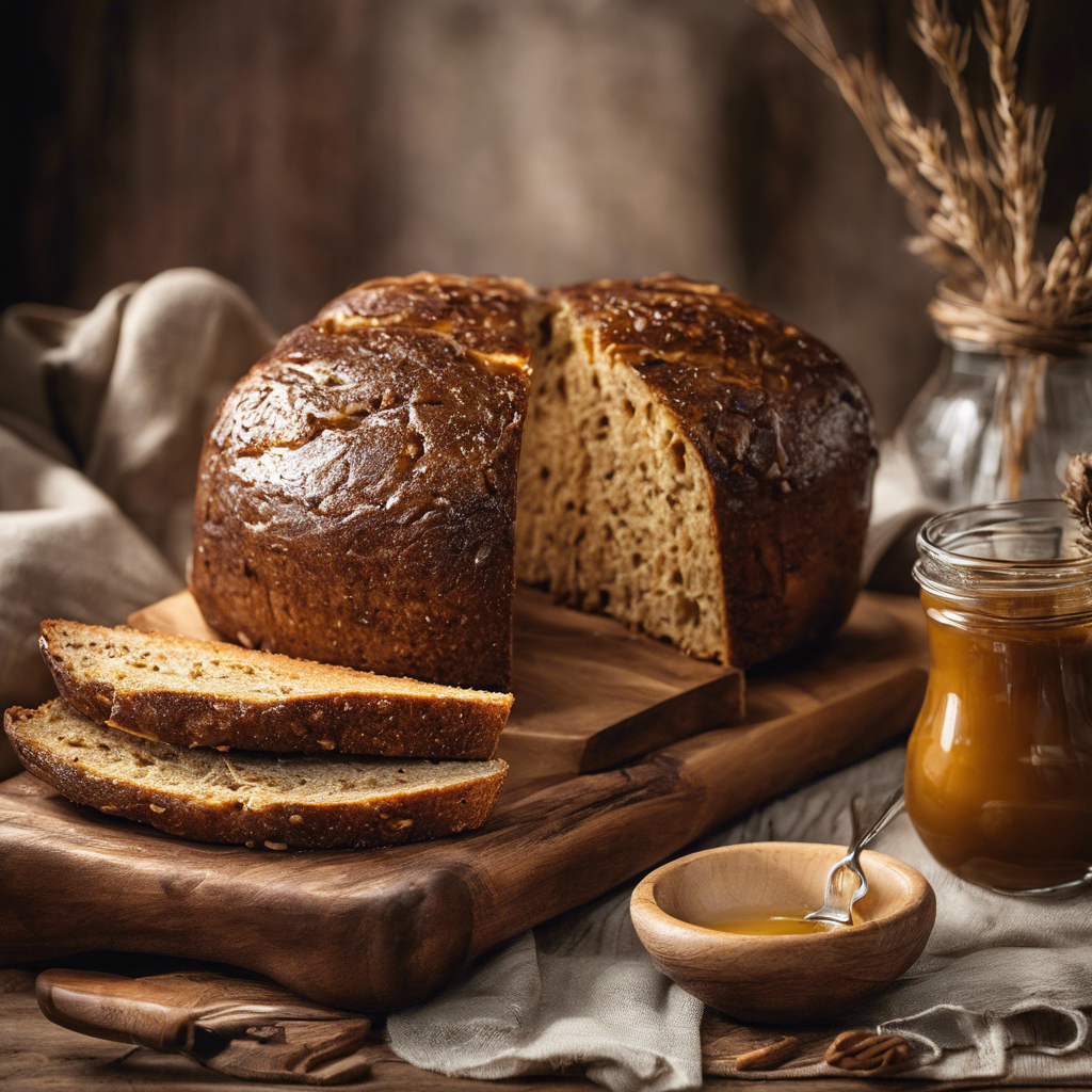Caraway Rye Bread with Honey Glaze