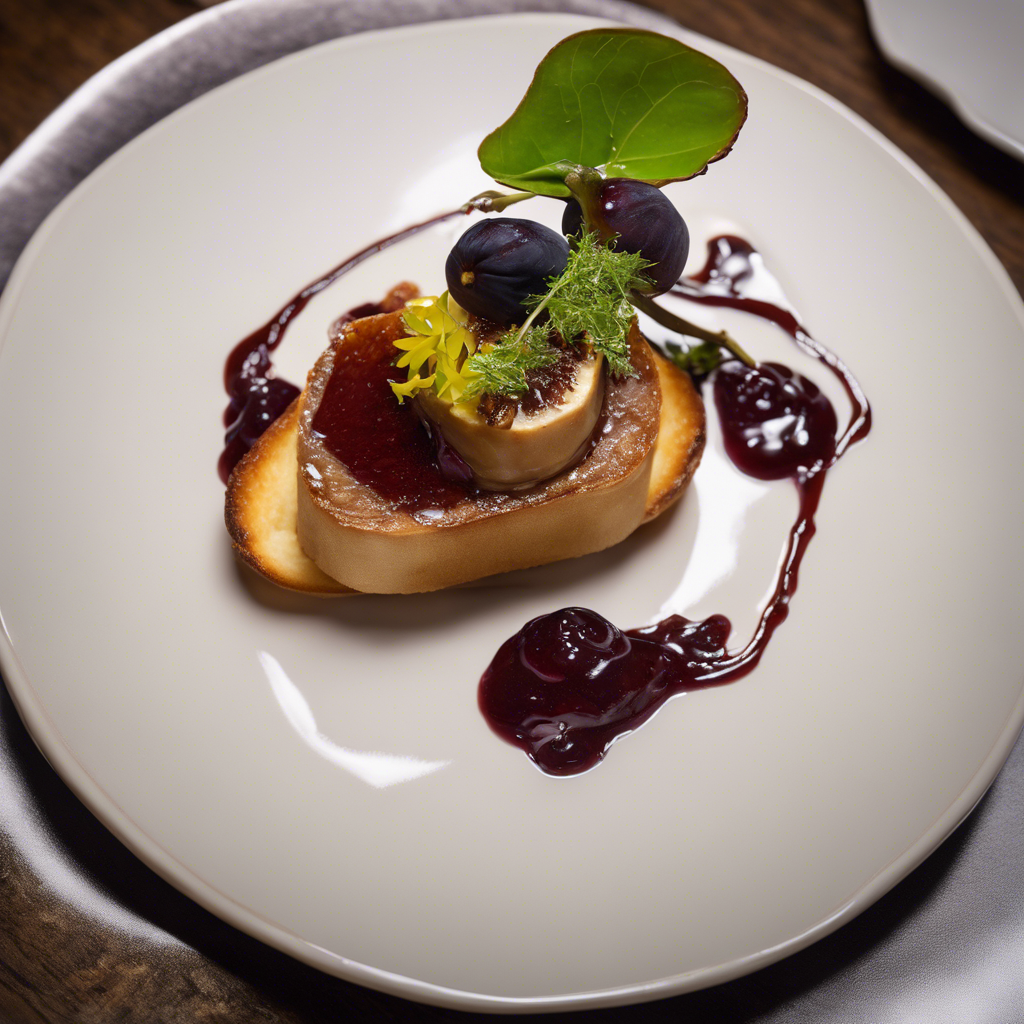 Foie Gras with Fig Compote on Toasted Brioche