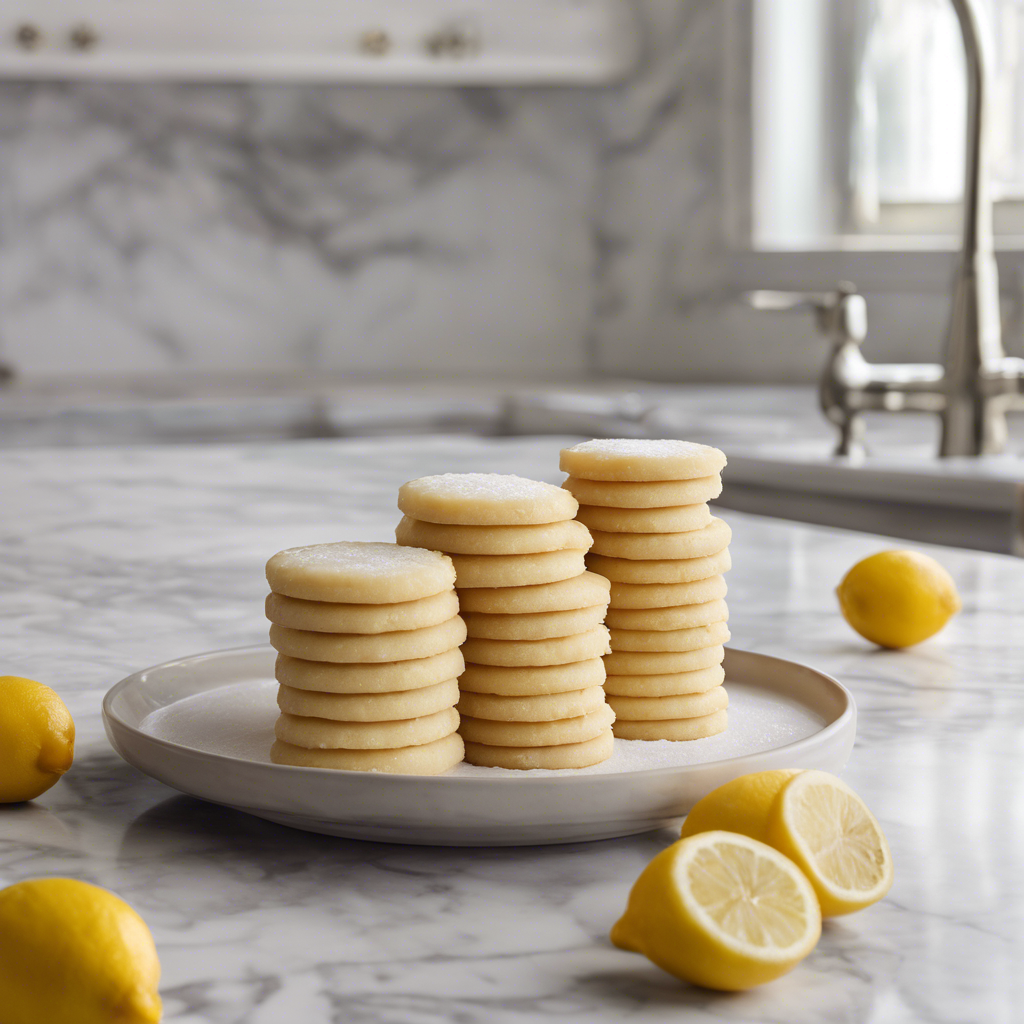 Lemon Glazed Shortbread Cookies