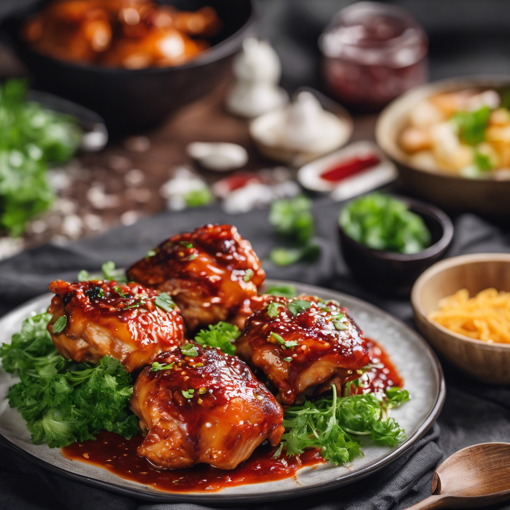 Spicy Gochujang Marinated Chicken Thighs